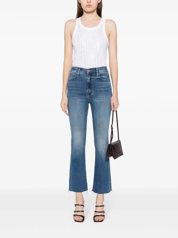MOTHER Bootcut Cropped Jeans