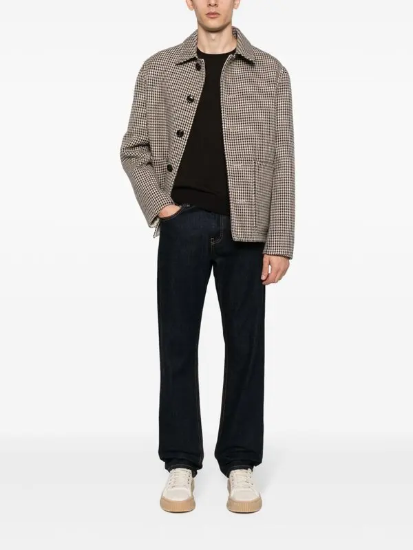 FILERIA Crew-neck Virgin Wool Jumper - Brown