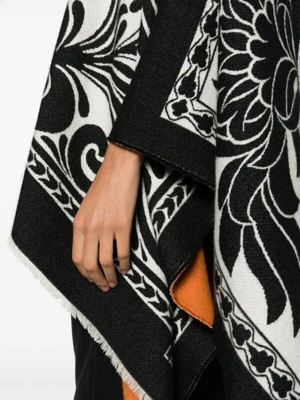 La DoubleJ Reversible Felted Wool-blend Poncho