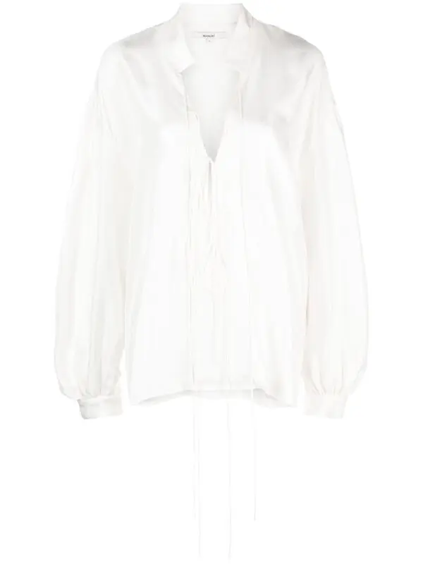 MANURI Tommy Silk Blouse