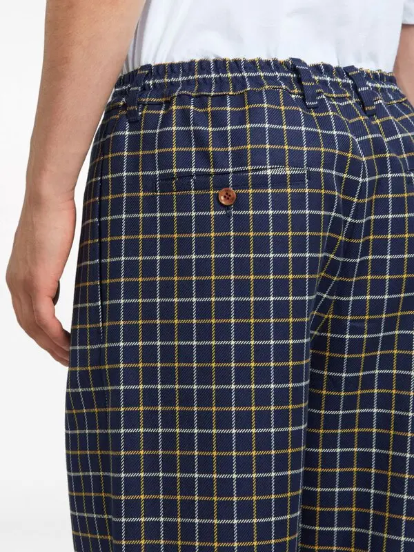 Marni Check-pattern Straight-leg Trousers