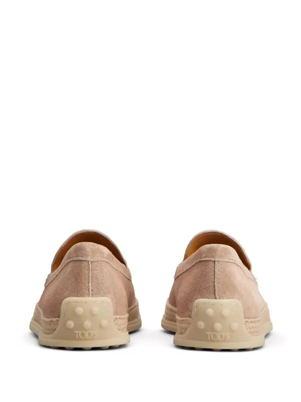 TOD'S Logo-debossed Leather Loafers - Neutrals