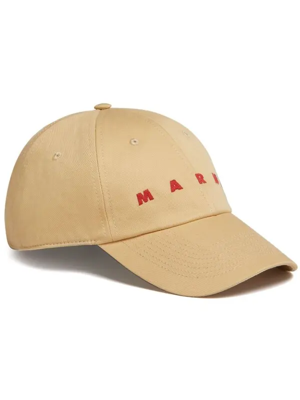 Marni Logo-embroidered Baseball Cap - Brown