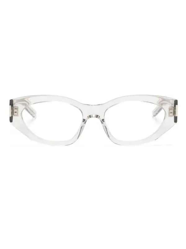 Saint Laurent Sl 638 Cat-eye Frame Glasses - Neutrals