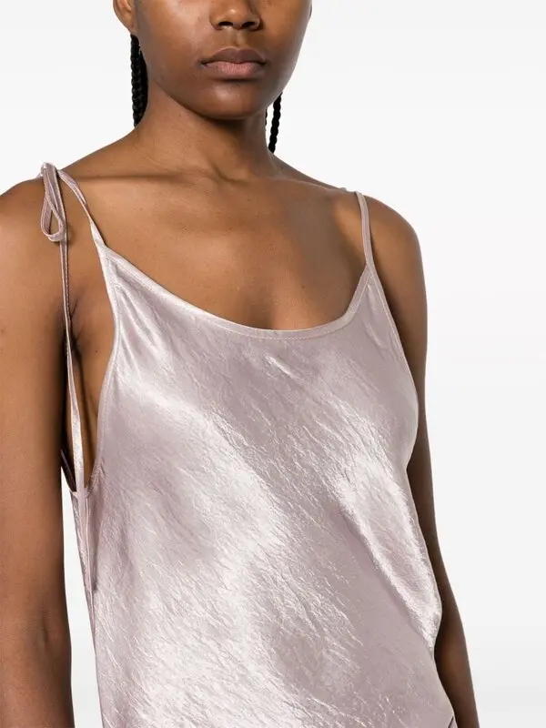 Acne Studios Sleeveless Satin Dress - Pink