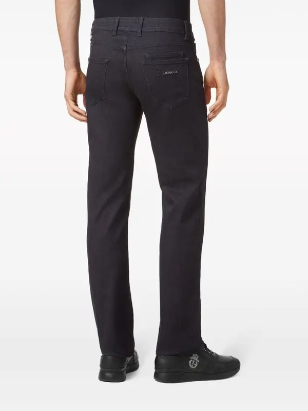 BILLIONAIRE Low-rise Straight-leg Jeans - Blue