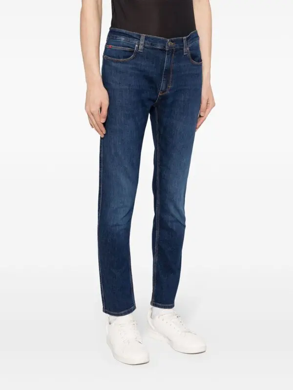 Hugo Mid-rise Tapered-leg Jeans