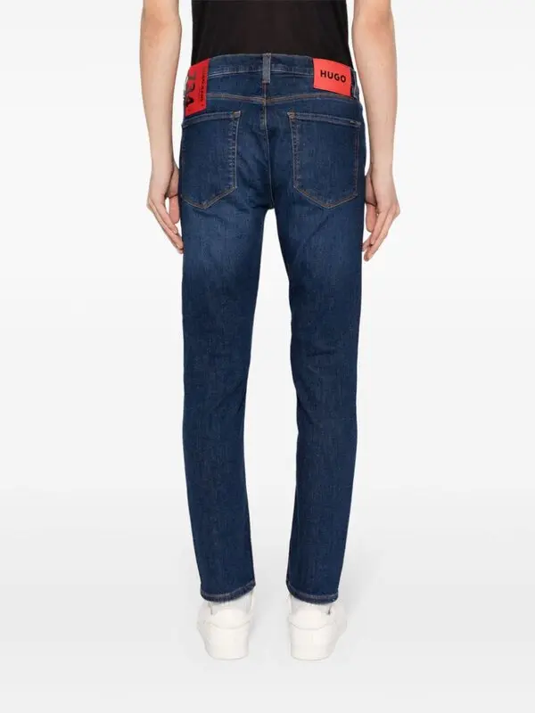 Hugo Mid-rise Tapered-leg Jeans