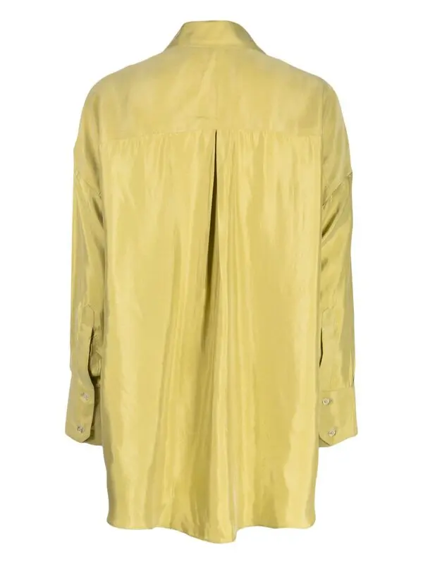 BAMBAH Spread-collar Satin Shirt