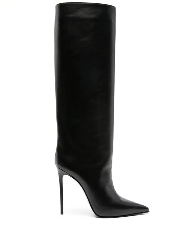 LE SILLA Eva 120mm Knee-length Leather Boots - Black