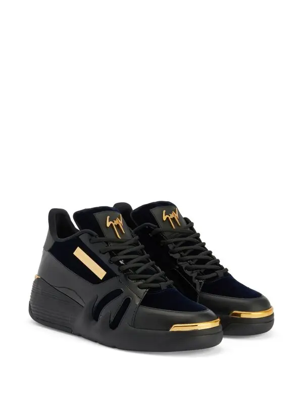 GIUSEPPE ZANOTTI Talon Mid-top Sneakers - Black