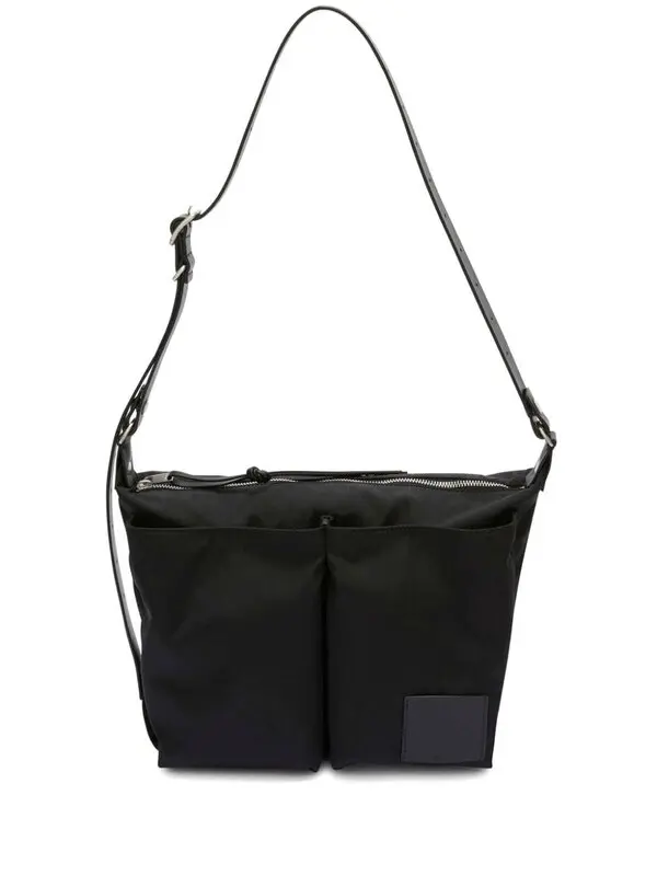 JIL SANDER Pilot Crossbody Messenger Bag - Black