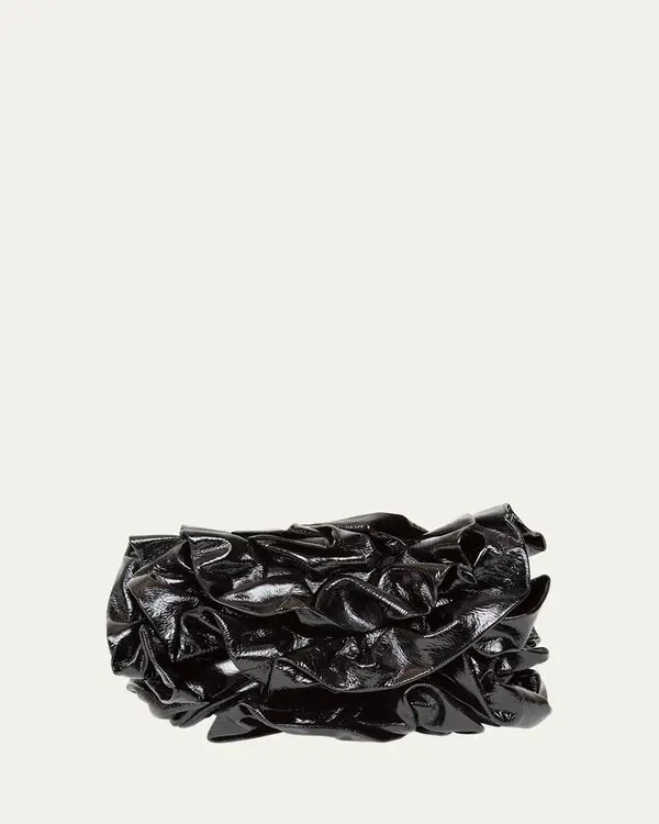 Dries Van Noten Ruffle Clutch Bag