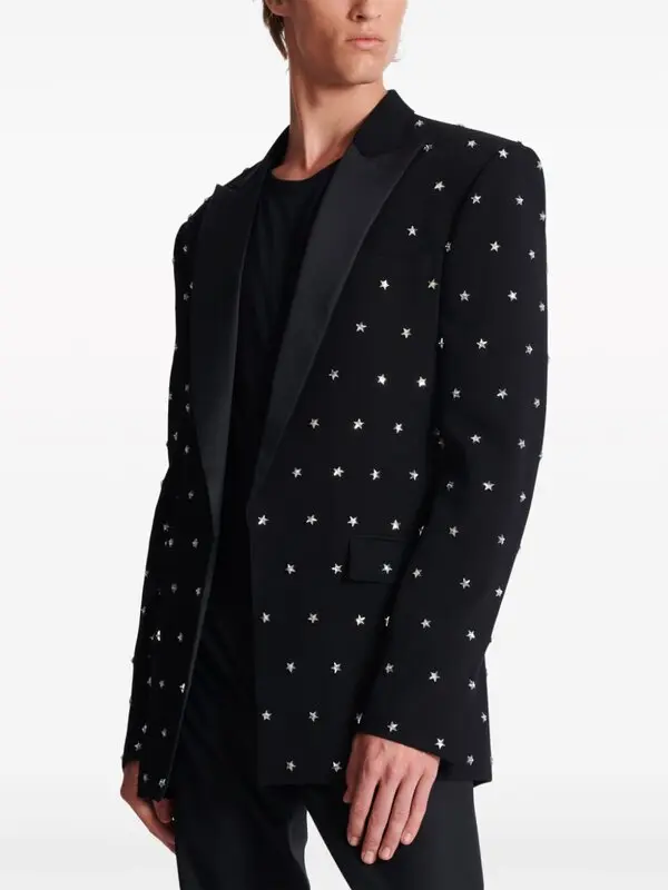 Balmain Stars-embroidered Blazer