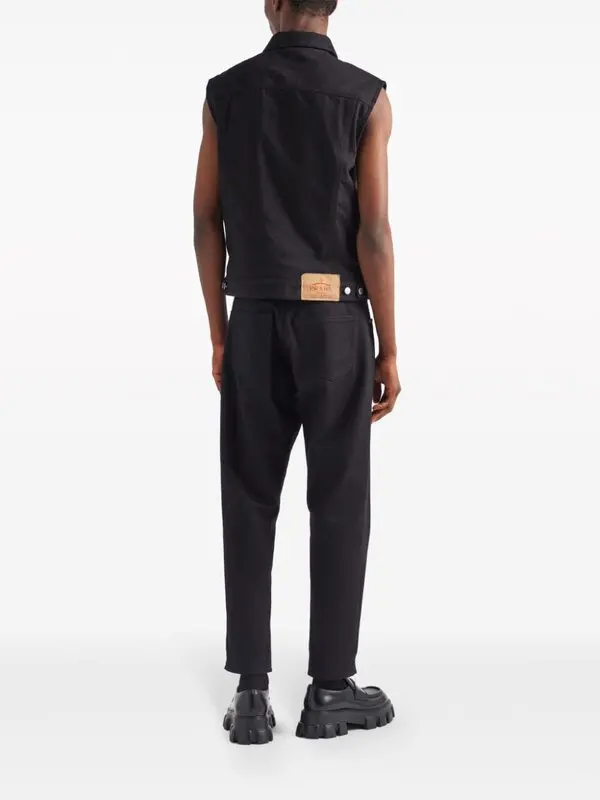 Prada Button-up Denim Gilet