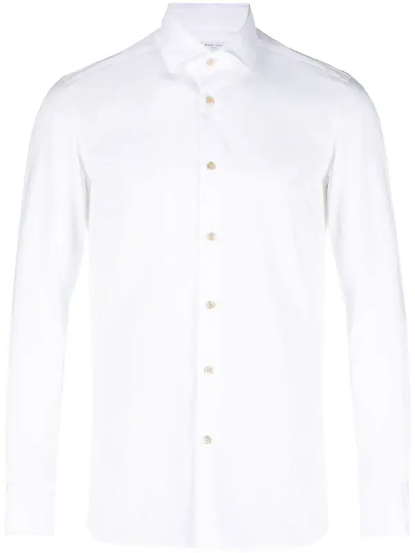 Boglioli Long-sleeve Cotton Shirt - White