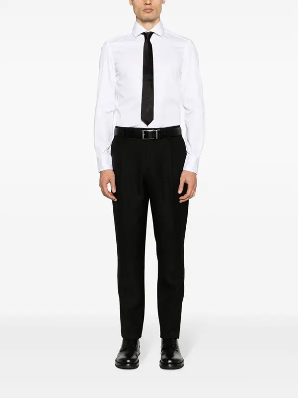 Boglioli Long-sleeve Cotton Shirt - White