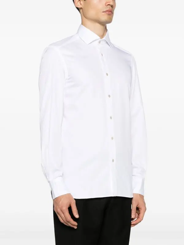 Boglioli Long-sleeve Cotton Shirt - White