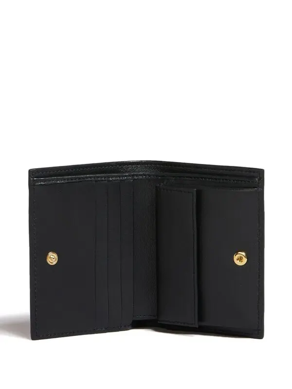 Marni Logo-embroidered Billfold Wallet - Black