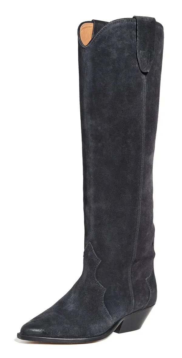 Isabel Marant Étoile Denvee Knee High Boots - Faded Black