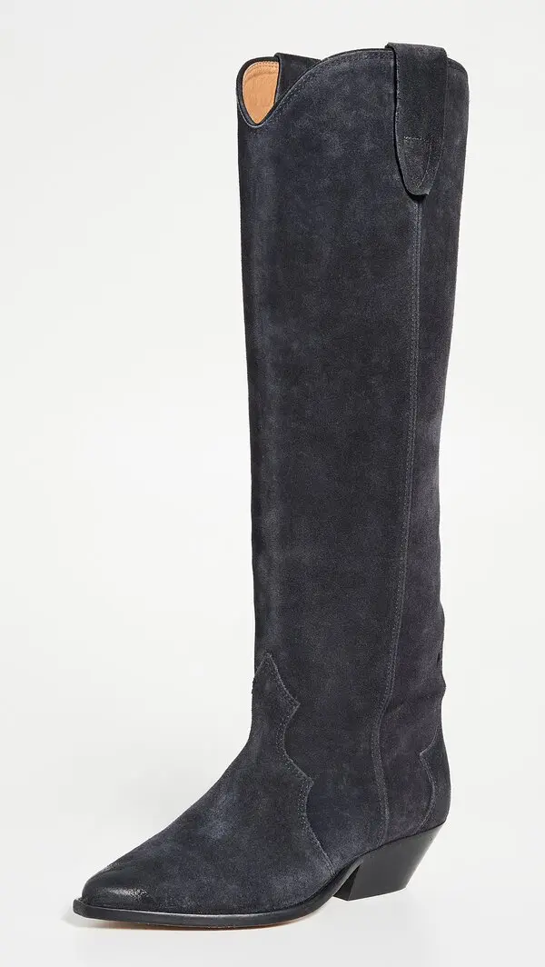 Isabel Marant Étoile Denvee Knee High Boots - Faded Black