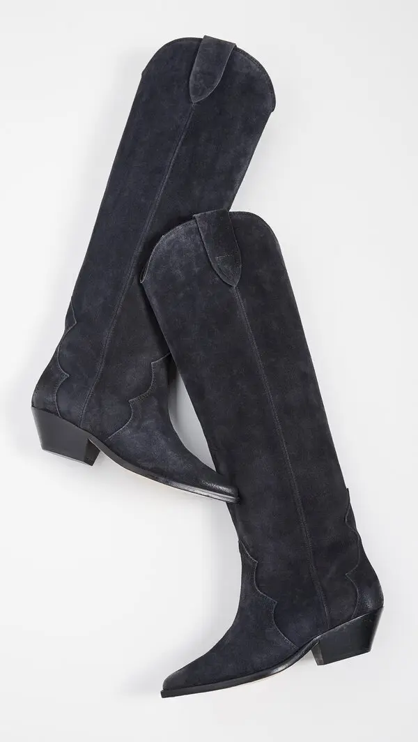 Isabel Marant Étoile Denvee Knee High Boots - Faded Black