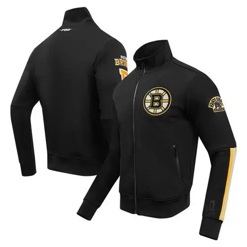 PRO STANDARD Boston Bruins Classic Chenille Full-zip Track Jacket