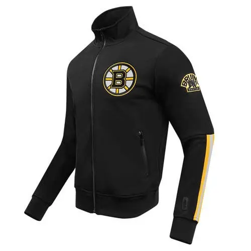PRO STANDARD Boston Bruins Classic Chenille Full-zip Track Jacket