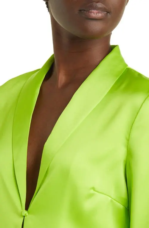 SOMETHING NEW Naomi Satin Button-up Shirt