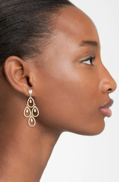 Nadri Crystal Chandelier Earrings