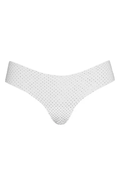 Commando Party Starter Crystal Thong - Crystal White