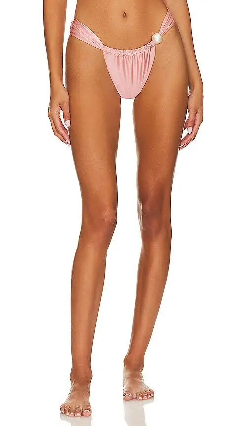 MONTCE Sandra Pearl Bikini Bottom - Satin Rose