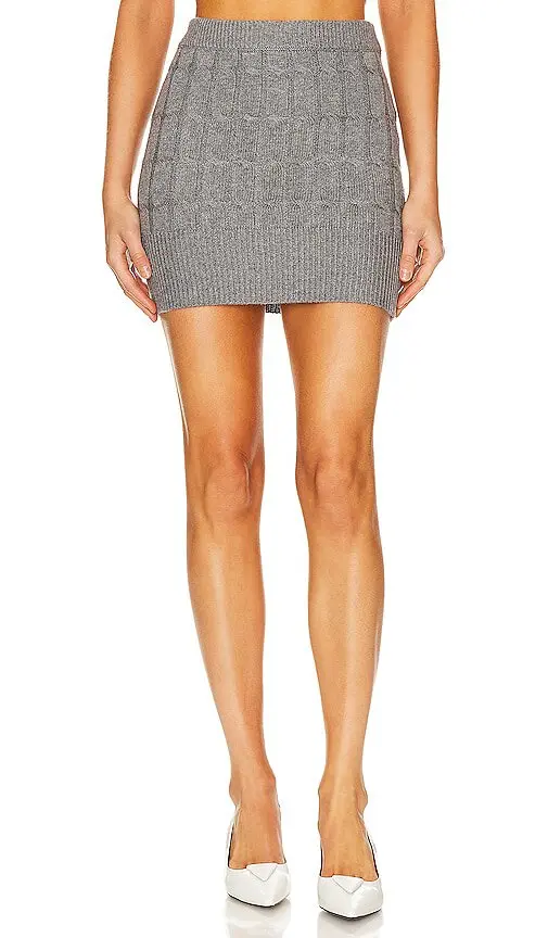 L'academie Gio Cable Knit Skirt