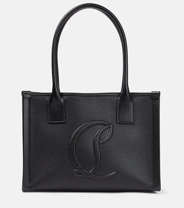 CHRISTIAN LOUBOUTIN By My Side Large Leather Tote - Black