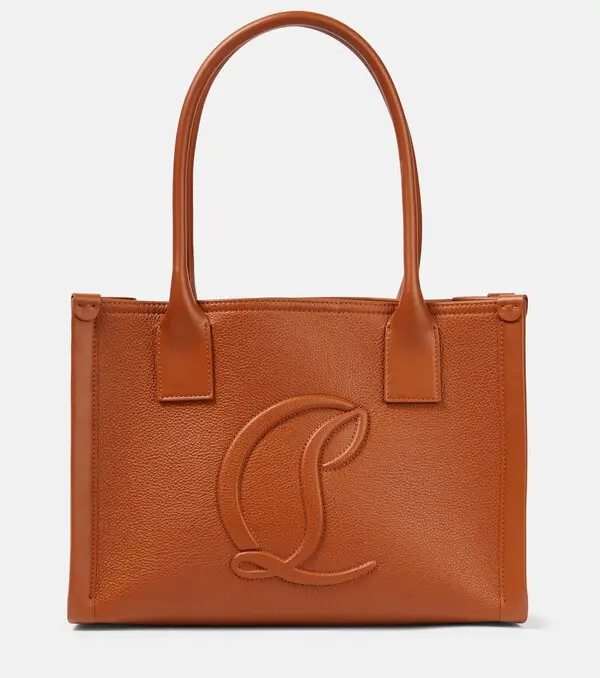 CHRISTIAN LOUBOUTIN By My Side Large Leather Tote - Brown