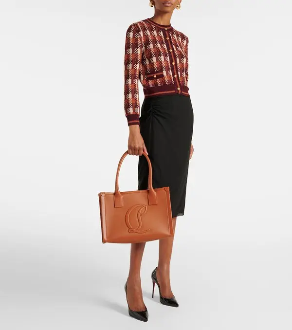 CHRISTIAN LOUBOUTIN By My Side Large Leather Tote - Brown
