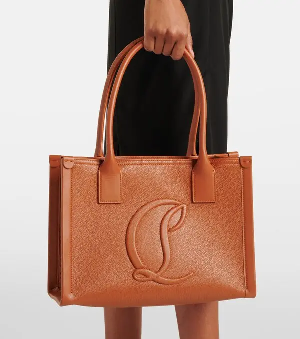 CHRISTIAN LOUBOUTIN By My Side Large Leather Tote - Brown