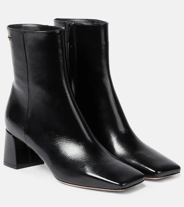 GIANVITO ROSSI Freeda Leather Ankle Boots