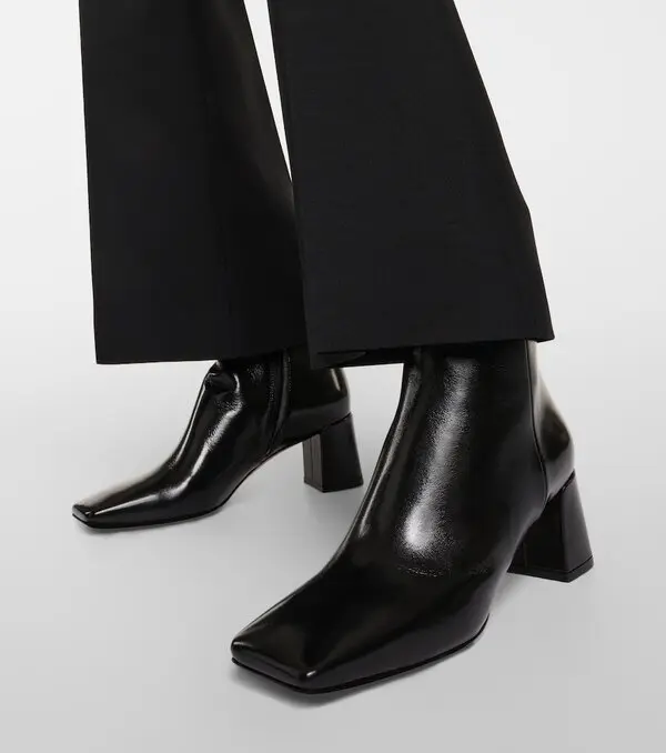 GIANVITO ROSSI Freeda Leather Ankle Boots