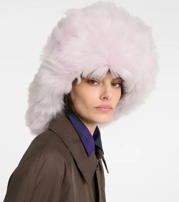 Burberry Shearling Trapper Hat