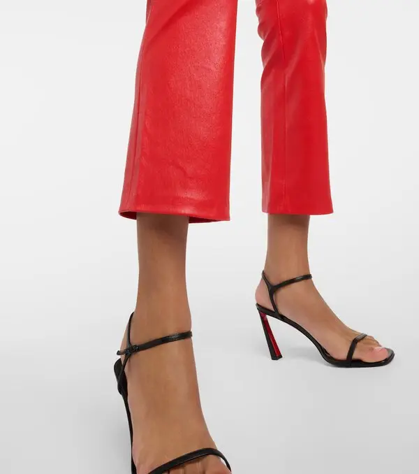 Stouls Leather Cropped Pants