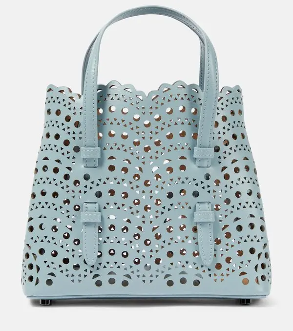 Alaïa Mina 20 Vienne Wave Leather Shoulder Bag