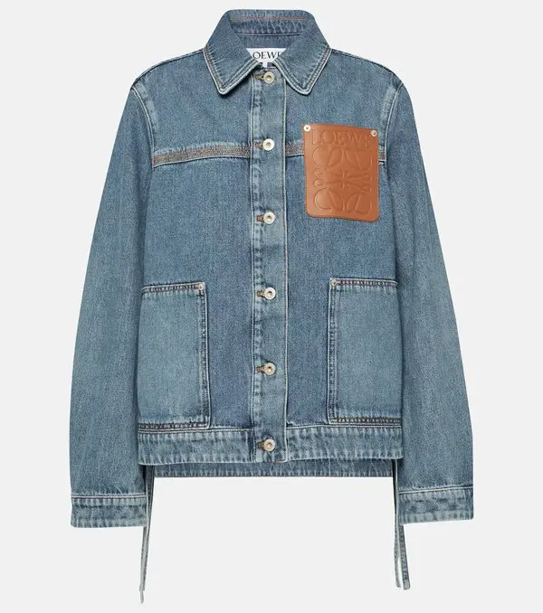 Loewe Anagram Denim Jacket - Blue