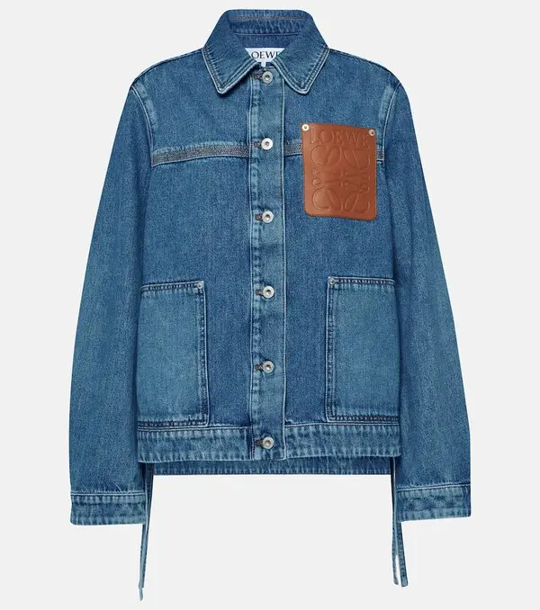 Loewe Anagram Denim Jacket - Blue