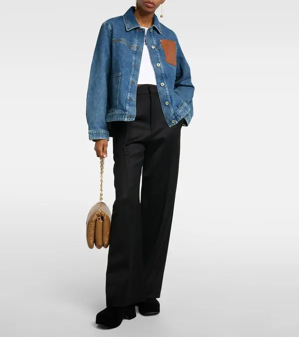 Loewe Anagram Denim Jacket - Blue
