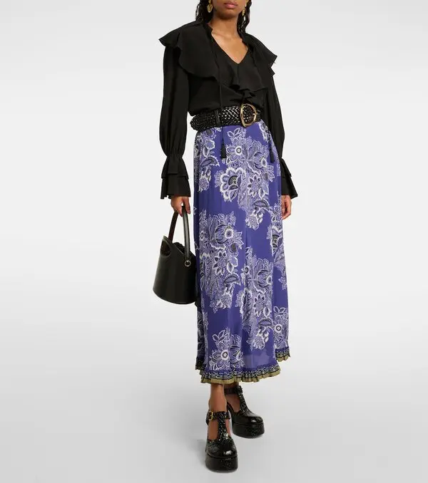 Etro Floral Maxi Skirt