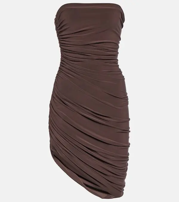 Norma Kamali Diana Strapless Mini Dress