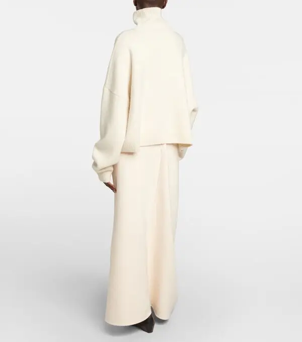 THE ROW Ezio Wool And Cashmere Turtleneck Sweater