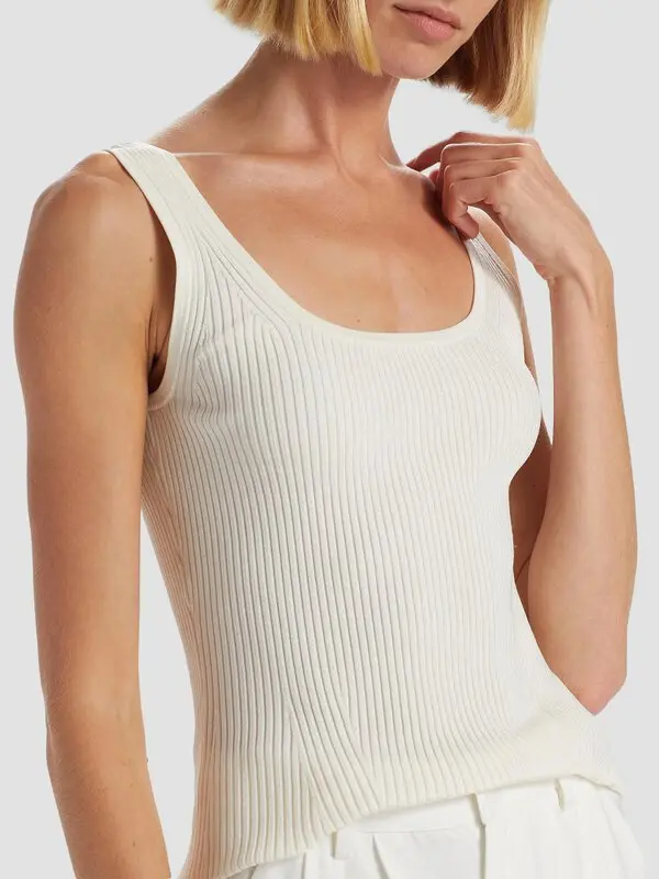 Zimmermann Scoopneck Rib-knit Tank