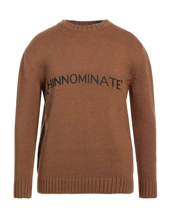 HINNOMINATE Sweater In Wool And Acrylic - Brown